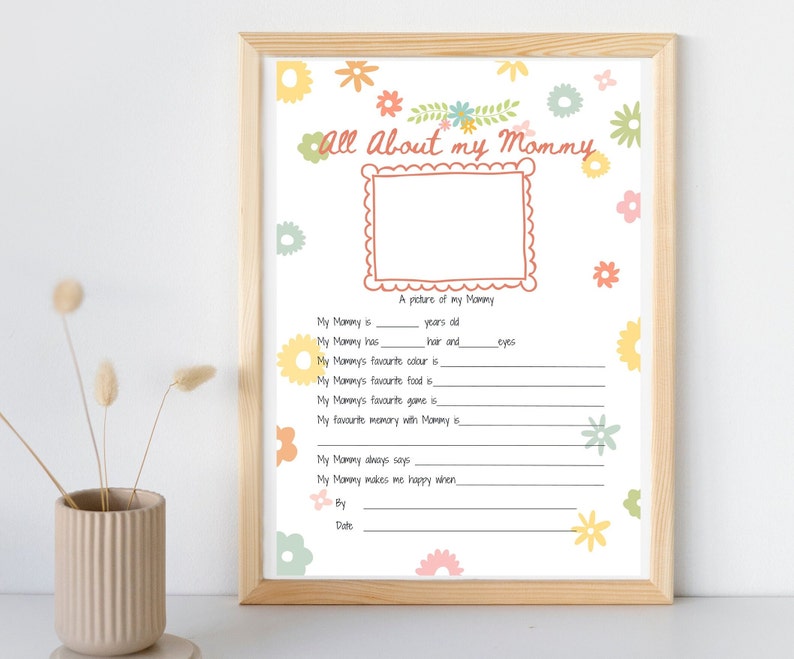 Reasons I Love Mommy Printable Keepsake Gift Idea. Mothers Day - Etsy