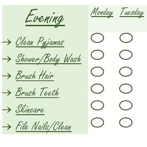 Daily Hygiene Checklist - Etsy
