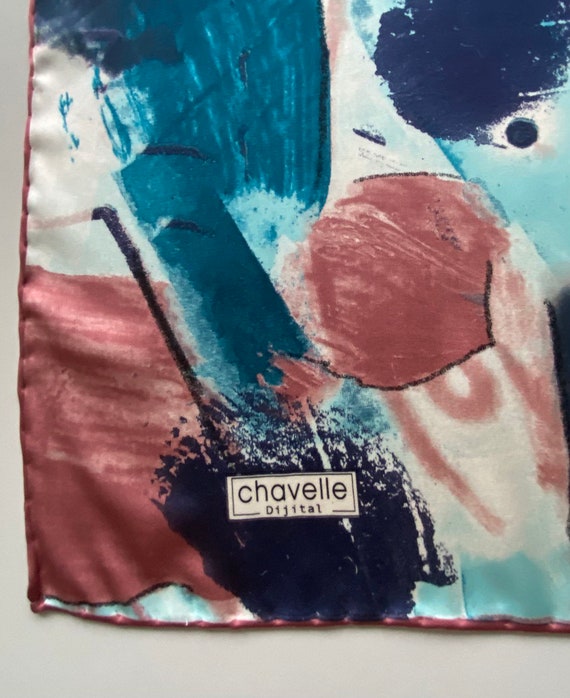 Vintage Chavelle Dijital Scarf Art Deco Neckerchief T… - Gem