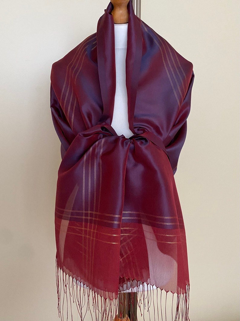 Vintage Luxury Organza Large Shawl Wrap Wedding Prom Evening Stole ...