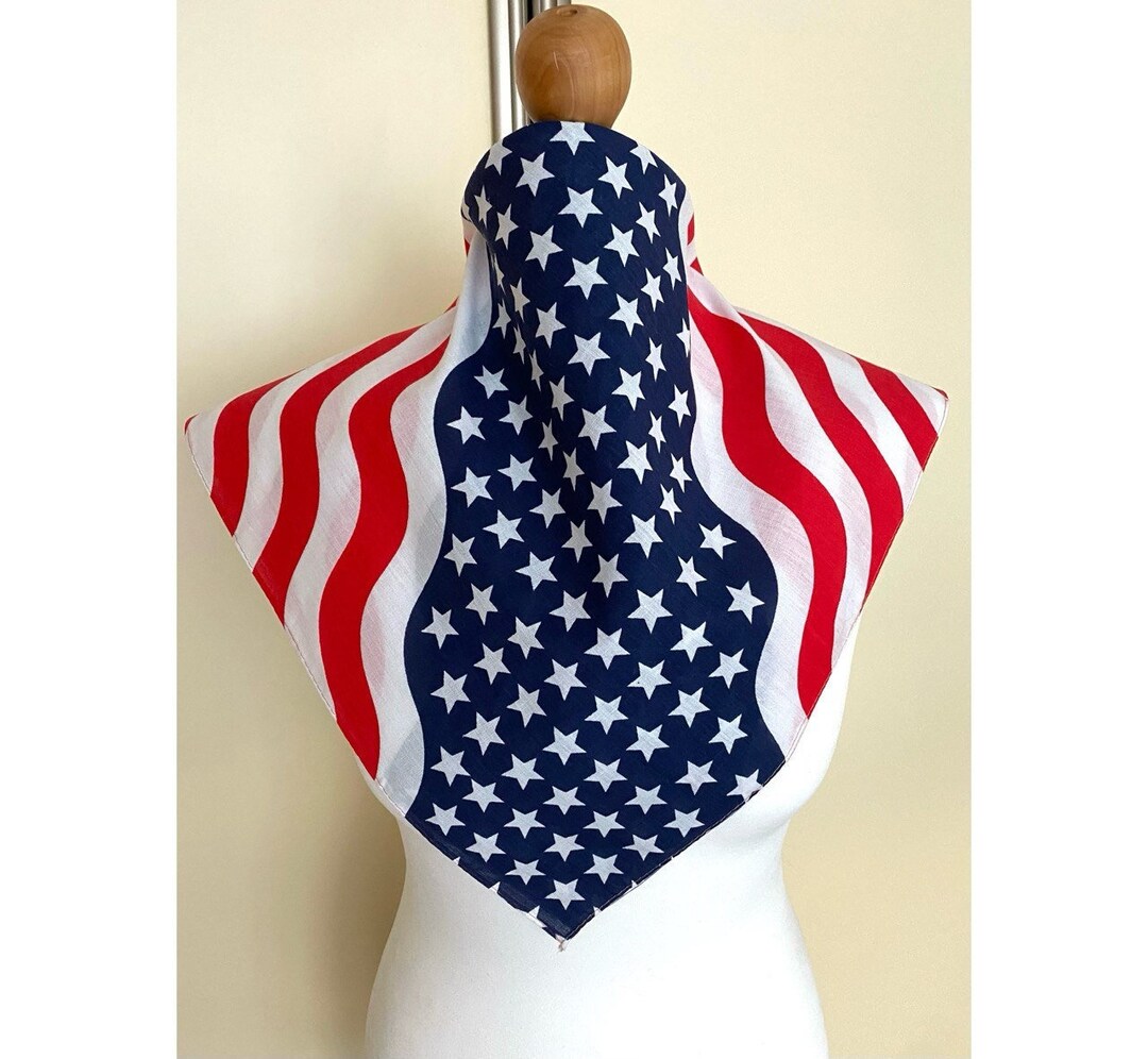 Vintage Made USA 14193 Cotton Bandana Crafted With Pride in America ...