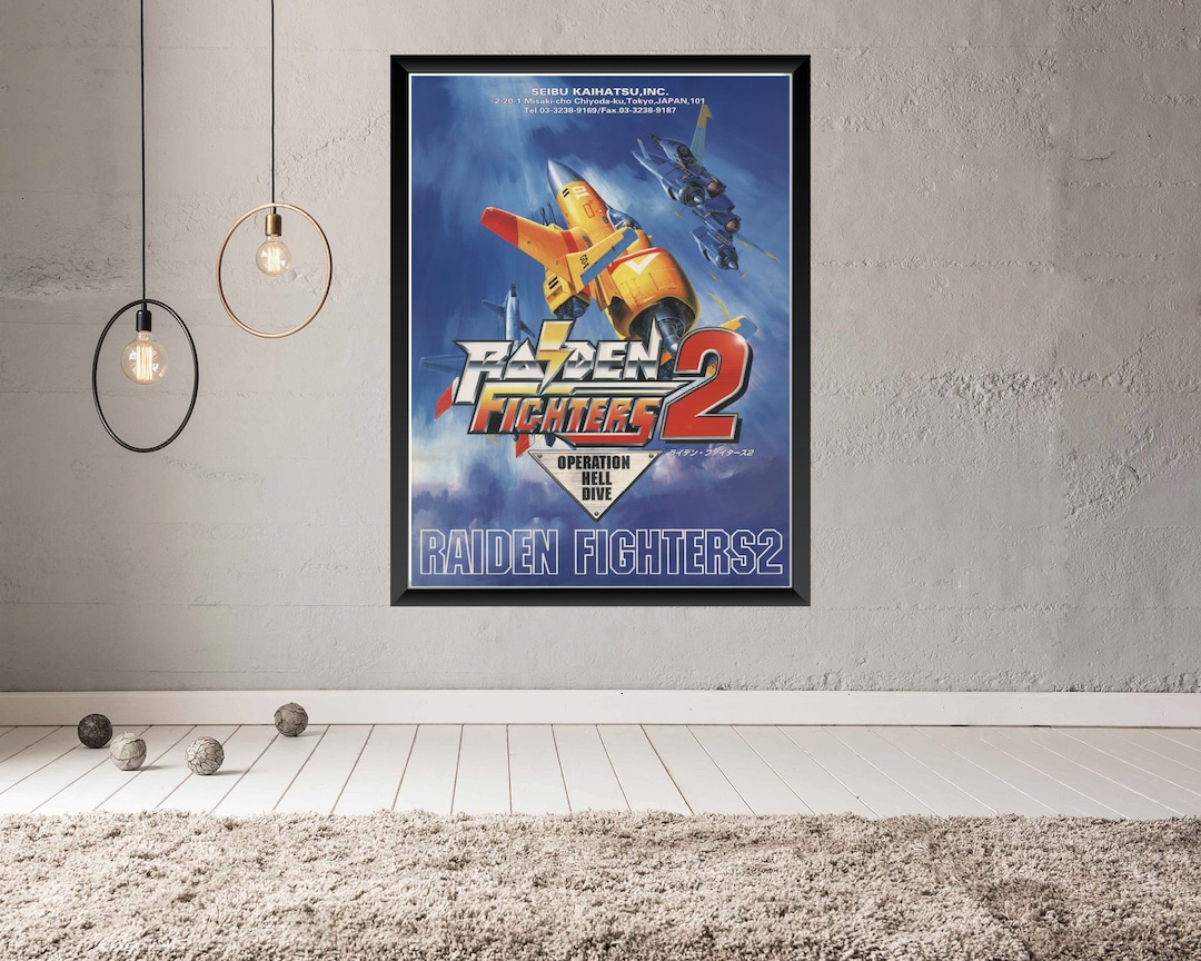 Raiden 2 Arcade Video Game Poster B2 Size OFFSET - Etsy