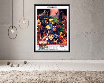 Marvel Vs. Capcom Arcade Game Poster B2 Size OFFSET | Etsy