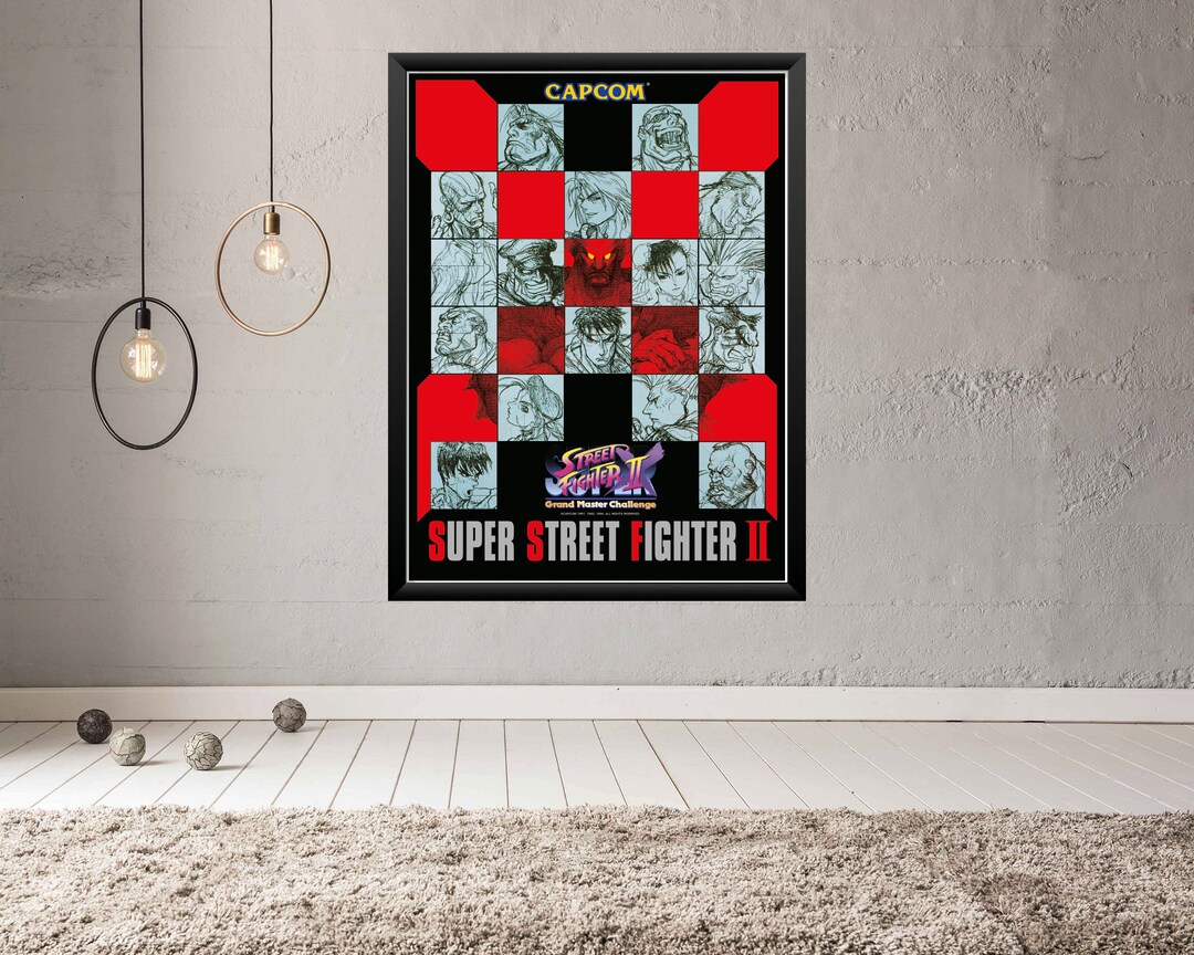 Super Street Fighter IIX Arcade Video Game Poster B2 Size OFFSET - Etsy