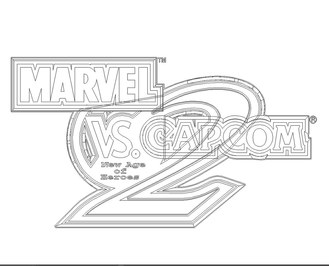 Marvel Vs. Capcom 2 Arcade Game Poster B2 Size OFFSET - Etsy