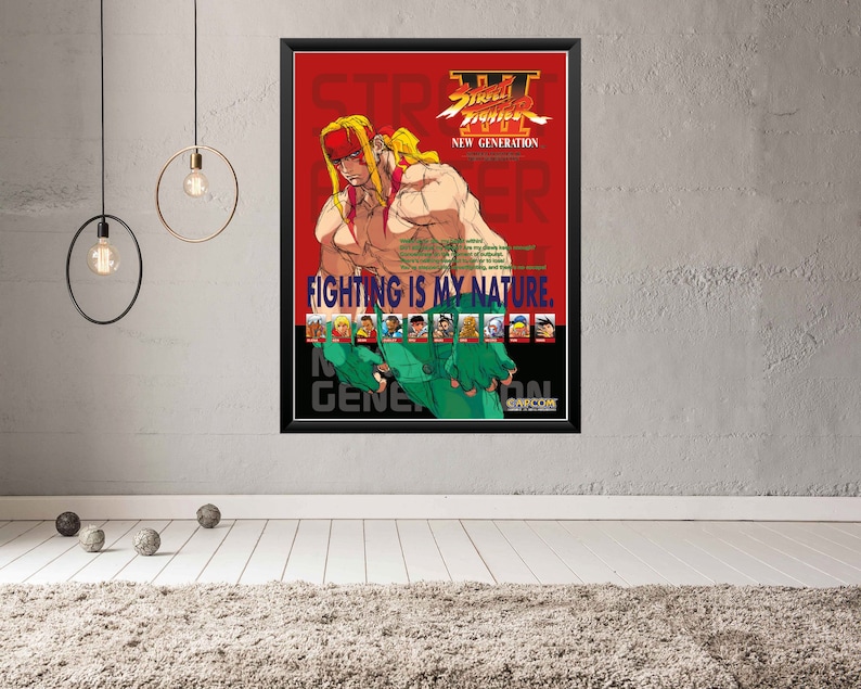 Street Fighter III New Generation Arcade Video Game Poster B2 - Etsy