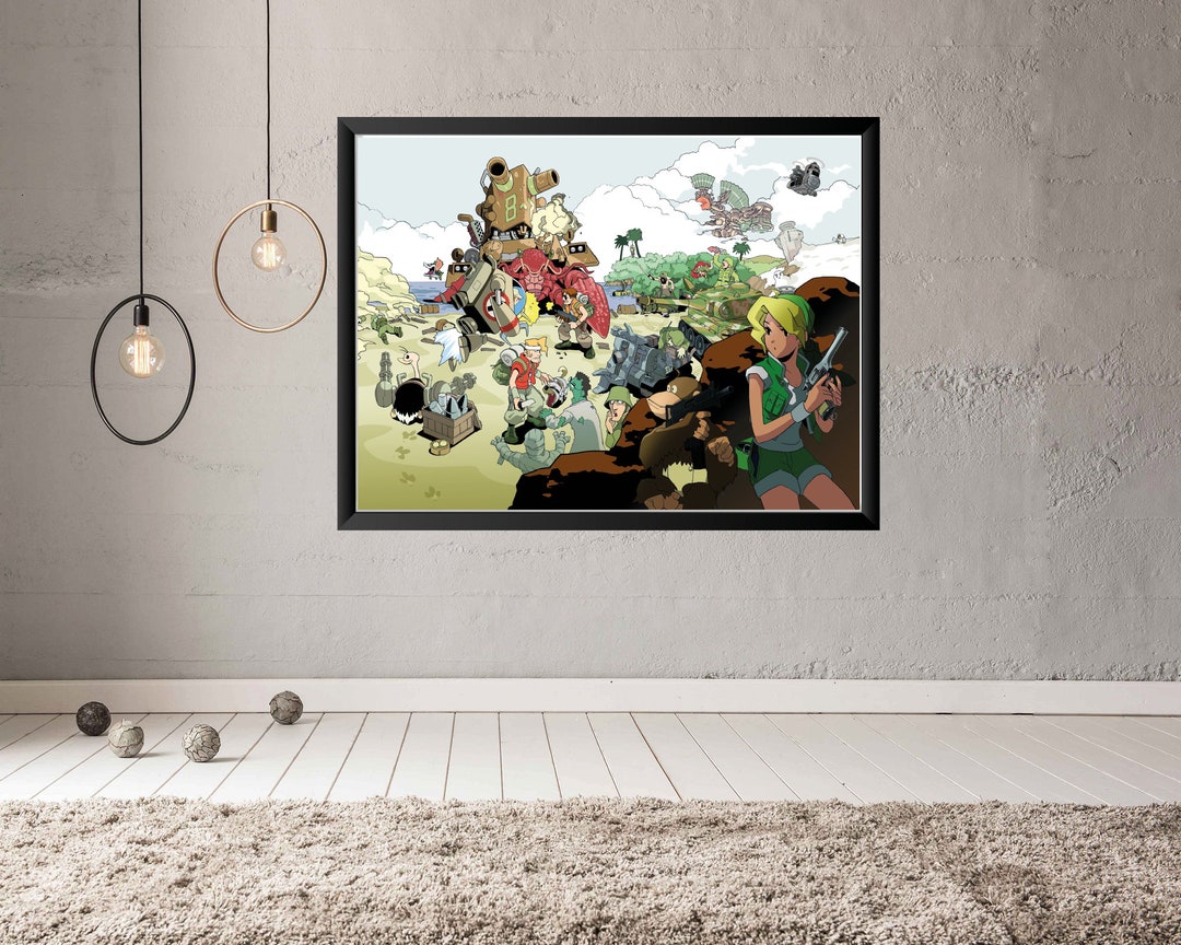 Metal Slug Artwork Arcade Video Game Poster B2 Size OFFSET - Etsy
