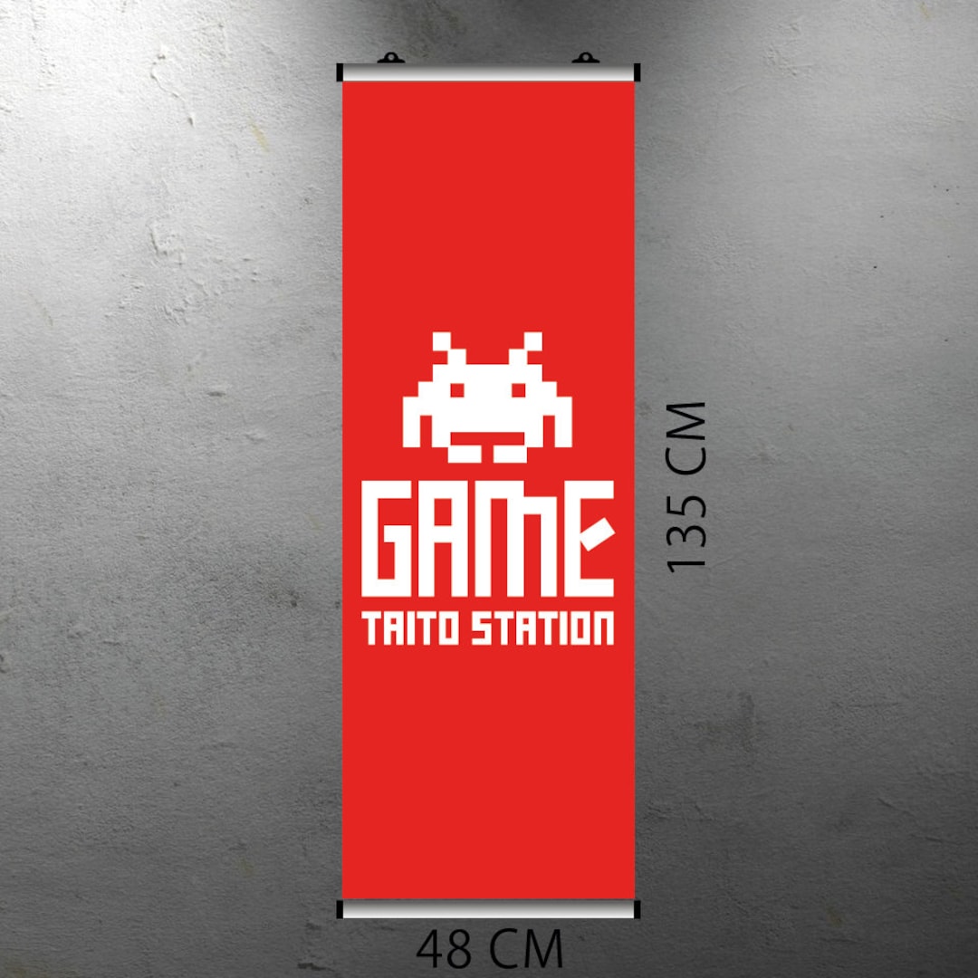 TAITO Game Station Arcade Video Game FLYER Banner - Etsy