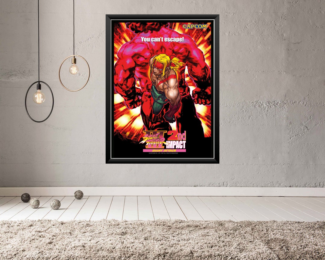 Street Fighter III 2nd Impact Arcade Video Game Poster B1 Size - Etsy