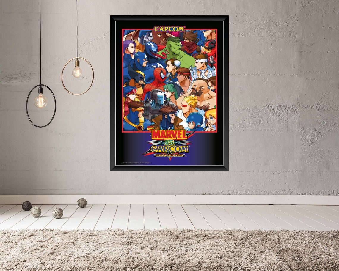 Marvel Vs. Capcom Arcade Game Poster B2 Size OFFSET | Etsy