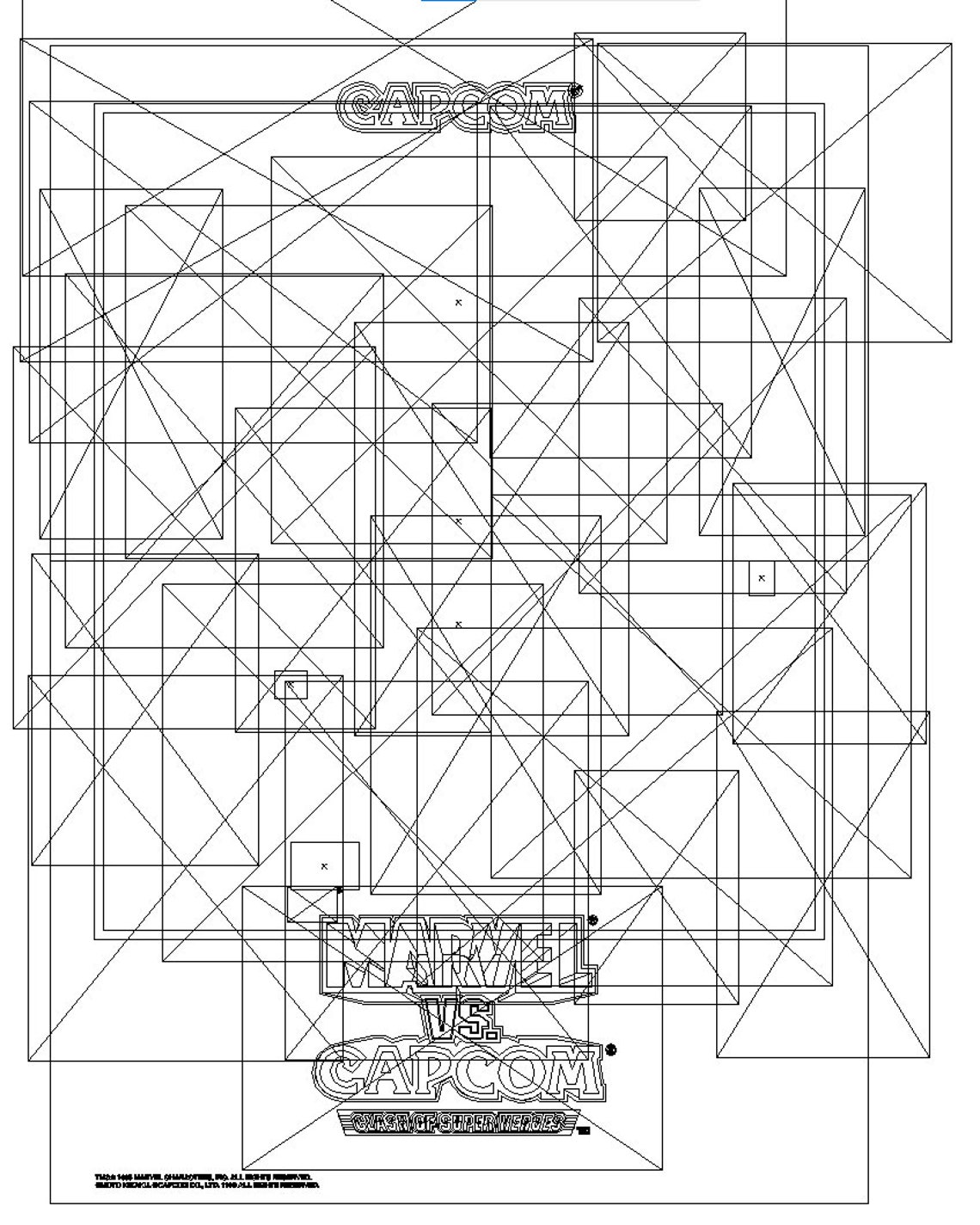 Marvel Vs. Capcom Arcade Game Poster B2 Size OFFSET - Etsy