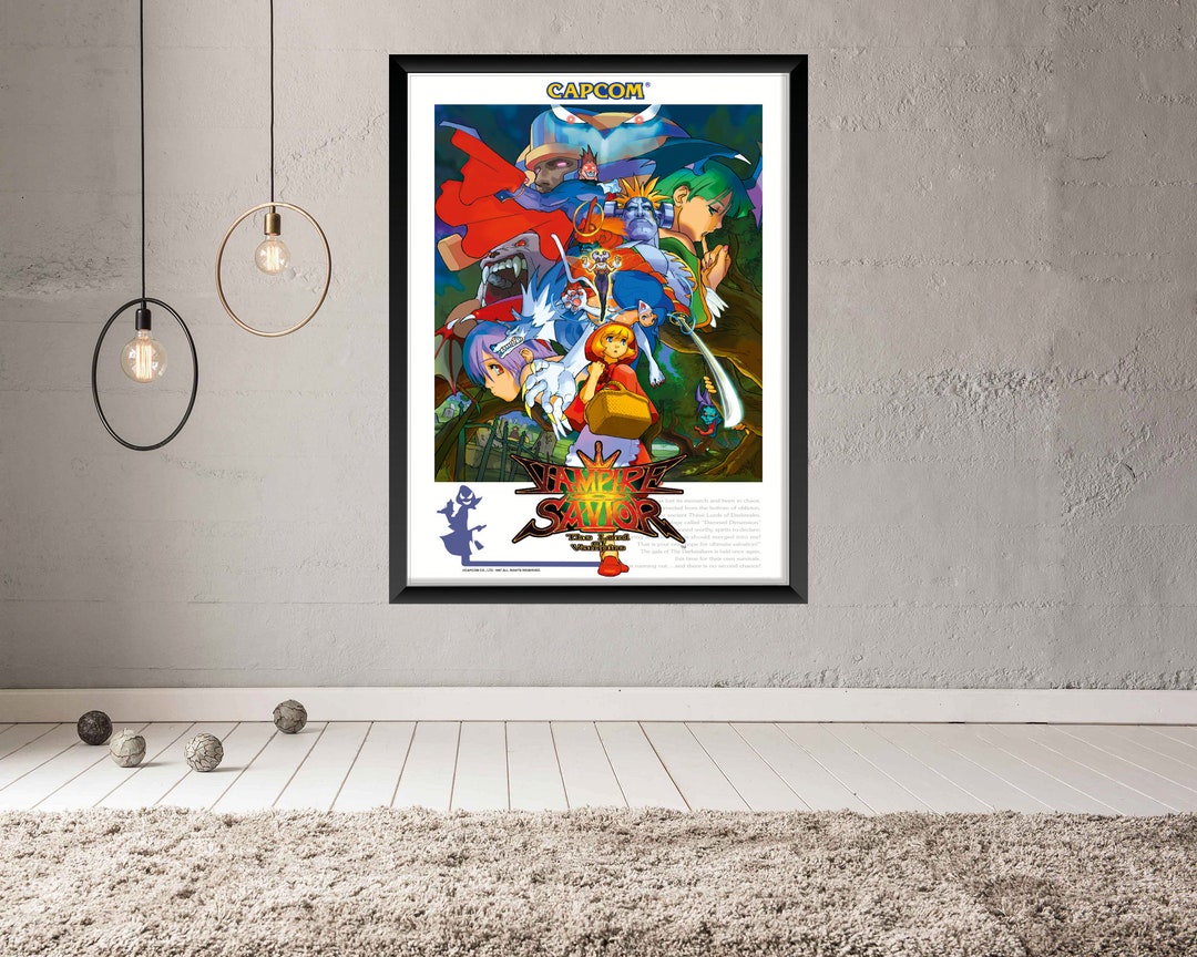 Vampire Savior Arcade Video Game Poster B1 Size - Etsy