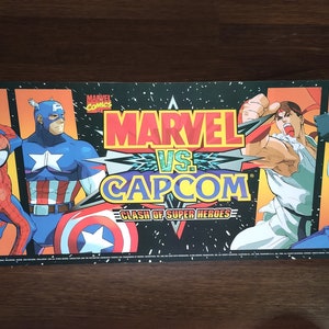 Marvel Vs. Capcom Arcade Game Marquee OFFSET - Etsy