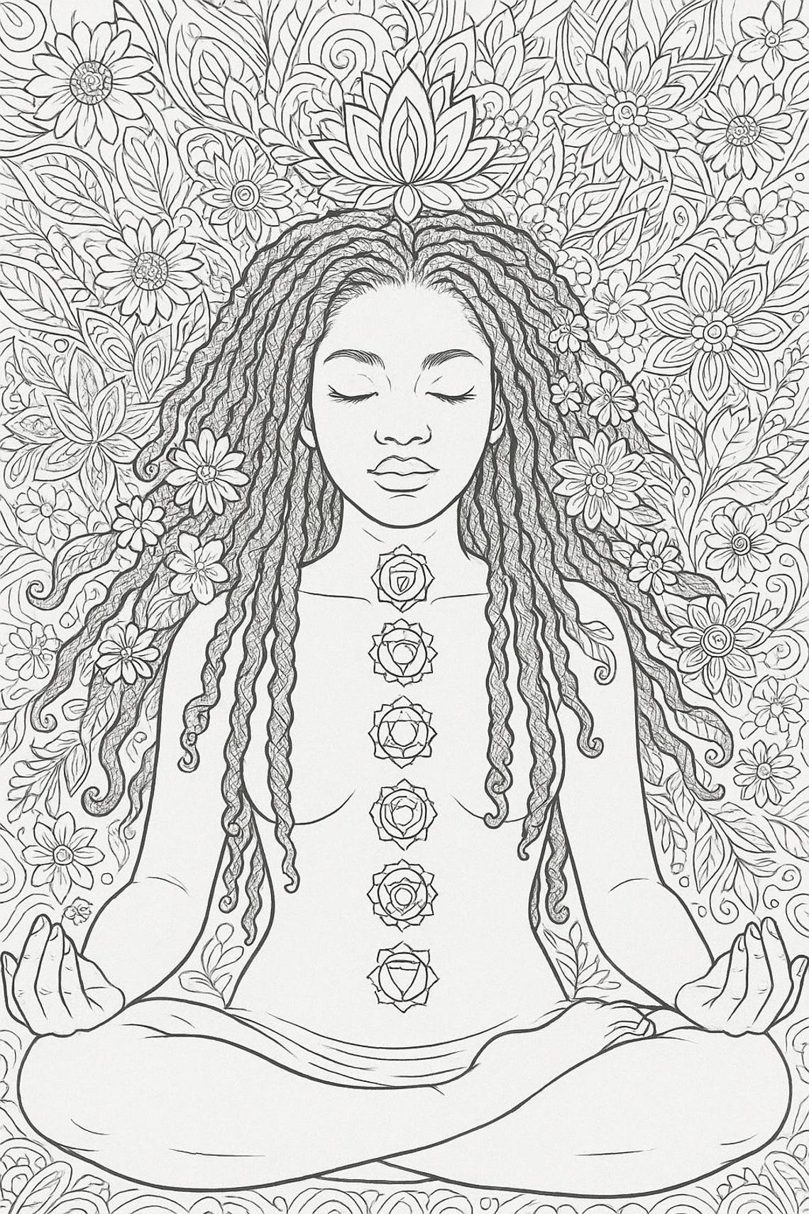 Body Positive Coloring Pages | Self-love Illustrations (digital Prints ...
