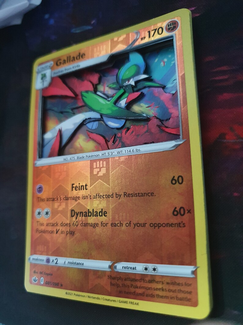 Custom 3D Pokemon Card - Etsy