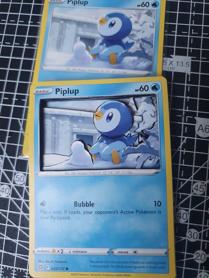 Custom 3D Pokemon Card - Etsy