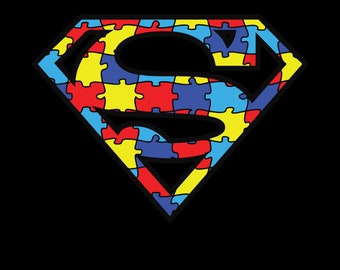Autism Superhero Svg - Etsy UK