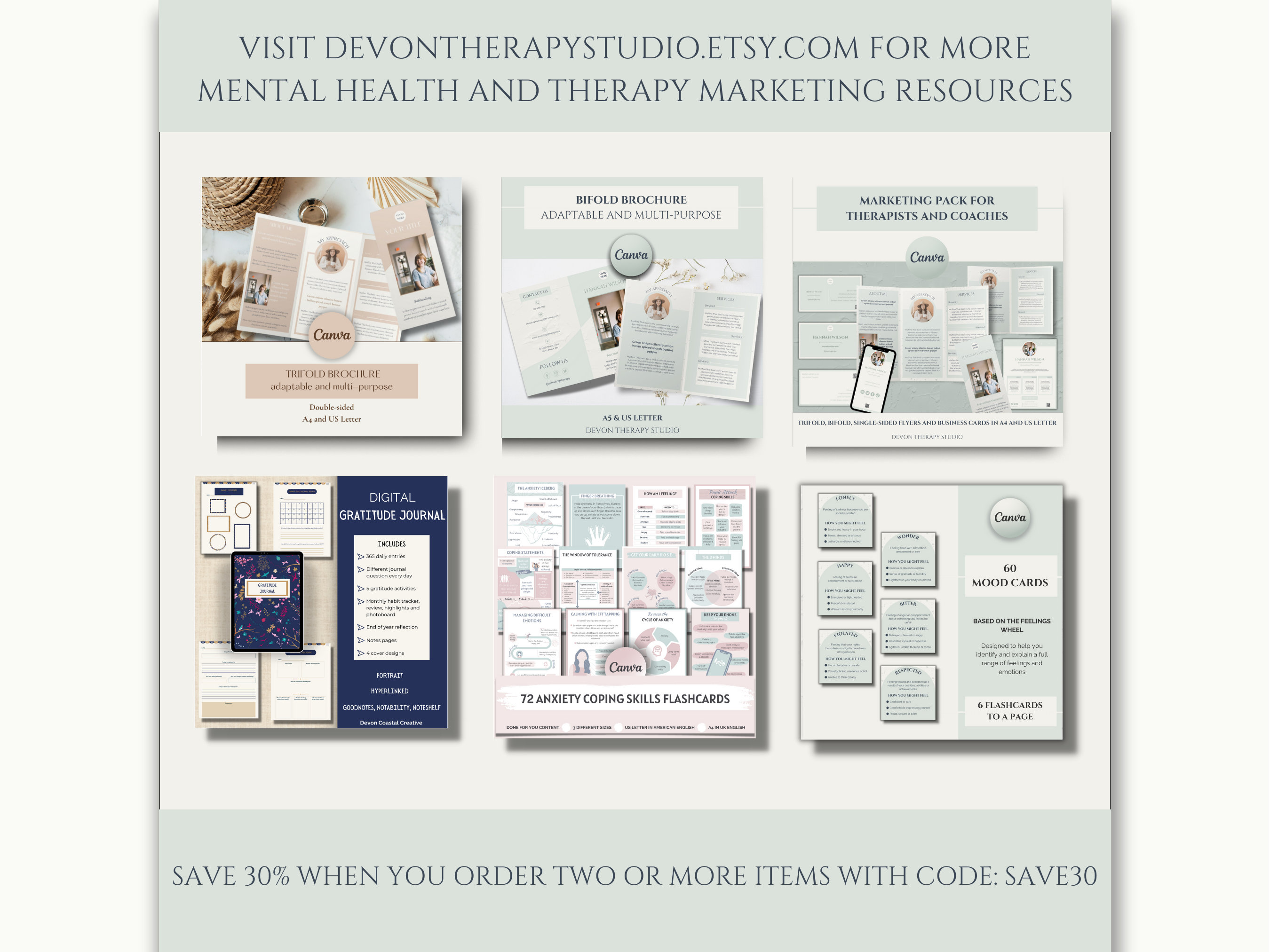 Therapist Flyer Template, Editable Marketing Flyer, Therapy Tools ...