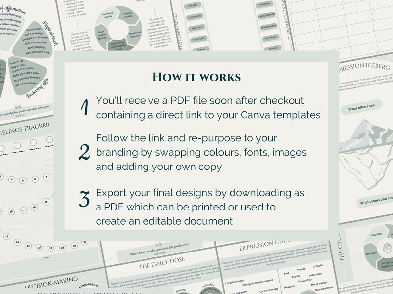 Canva Coaching and Therapy Worksheets, Psychology Resources, Coach and ...
