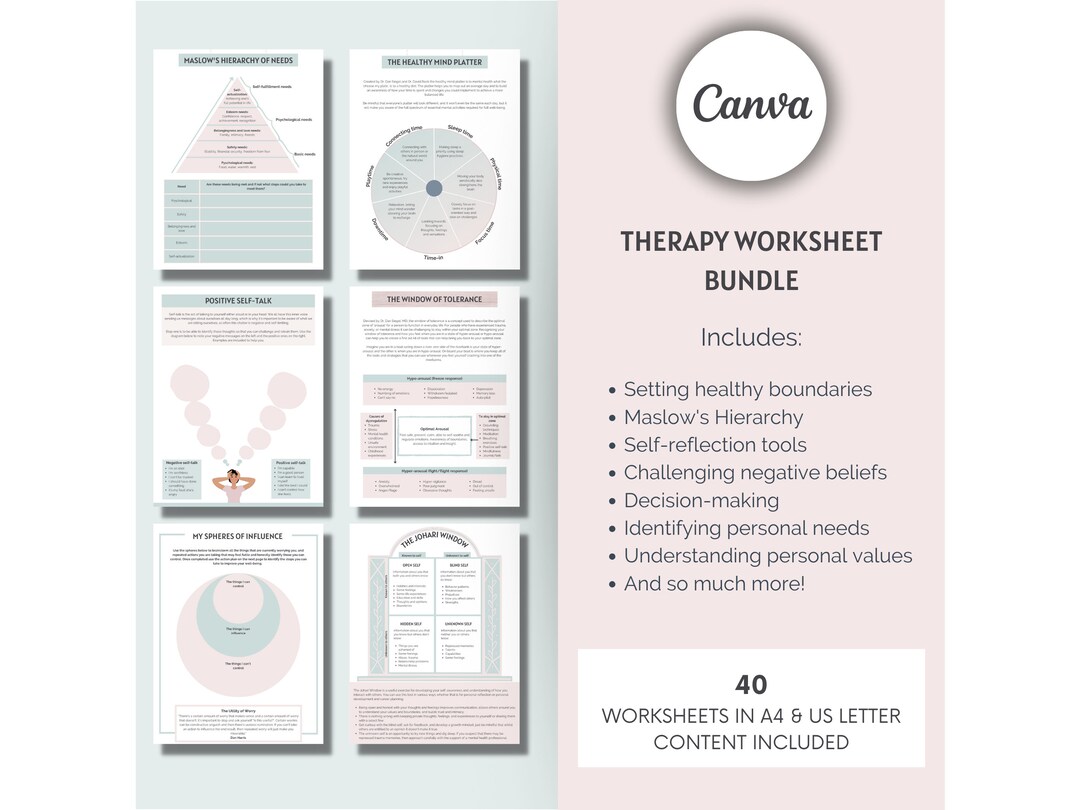 Therapy Worksheets, Coach and Therapist Resources, Life Coaching ...