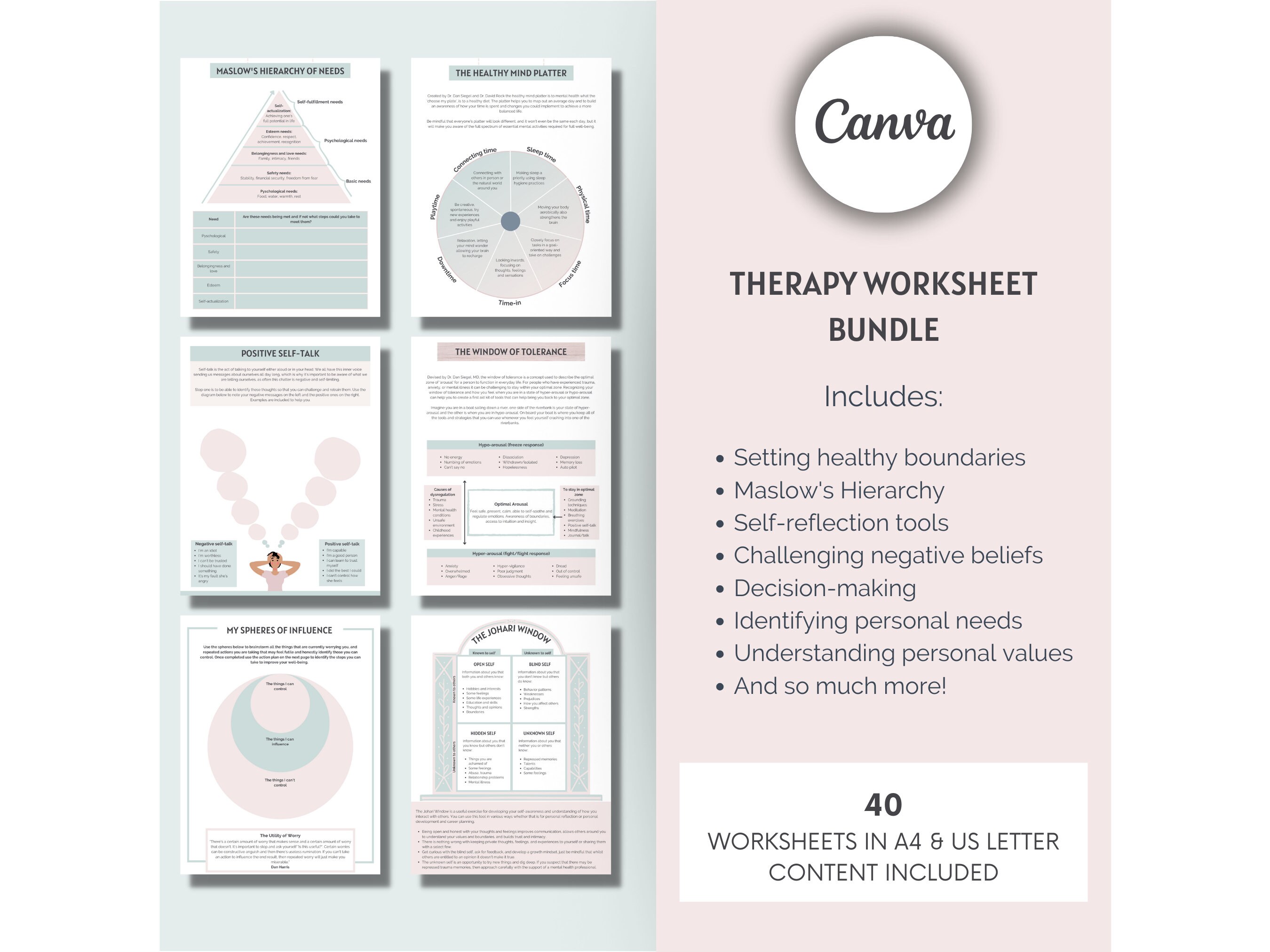 Therapy Worksheets, Coach and Therapist Resources, Life Coaching ...