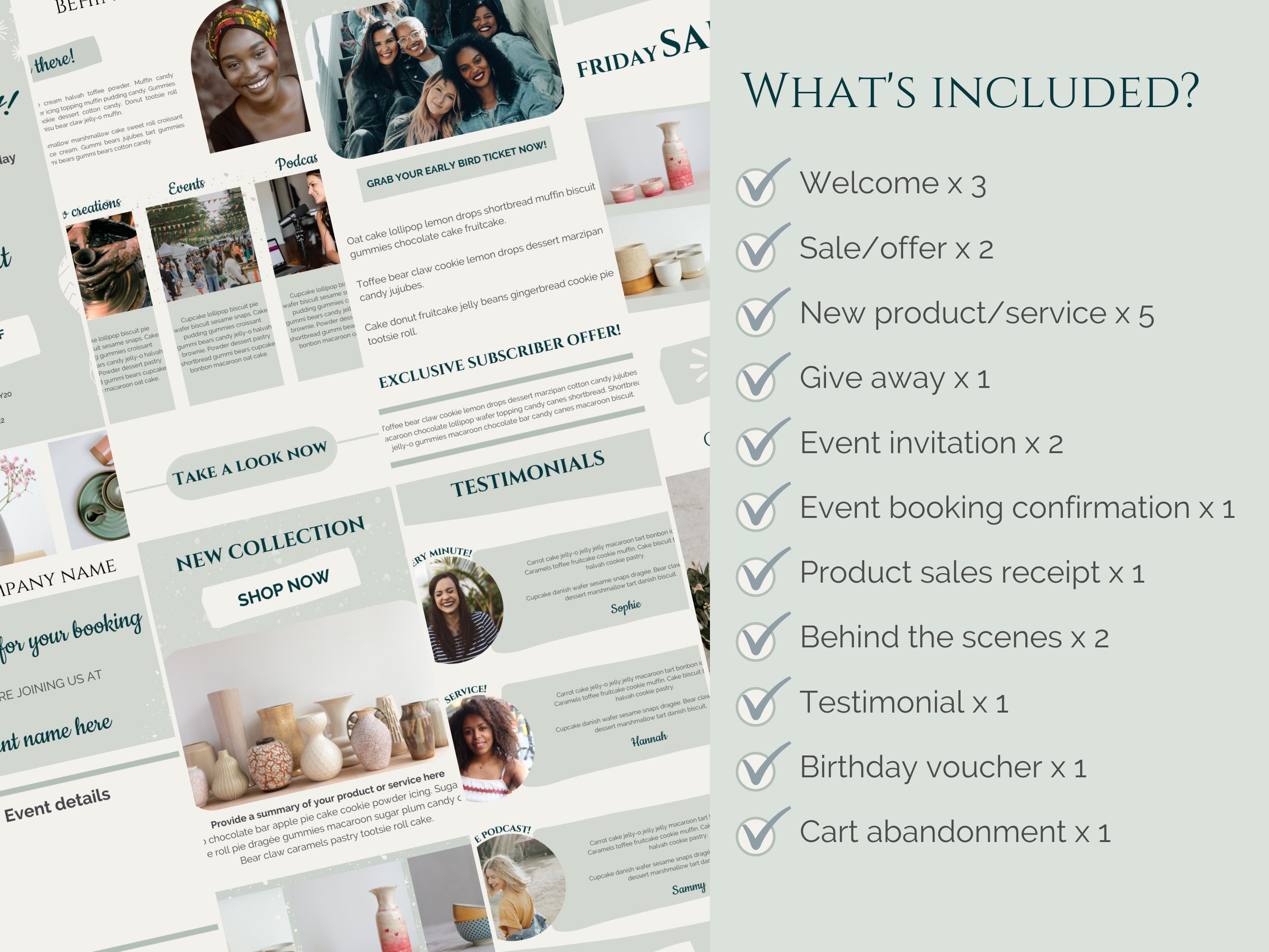 Canva Email Marketing Templates Newsletters Email Campaign - Etsy UK