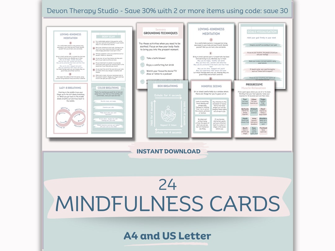 Mindfulness Cards, Mindfulness Meditation, Guided Meditations, Guided ...