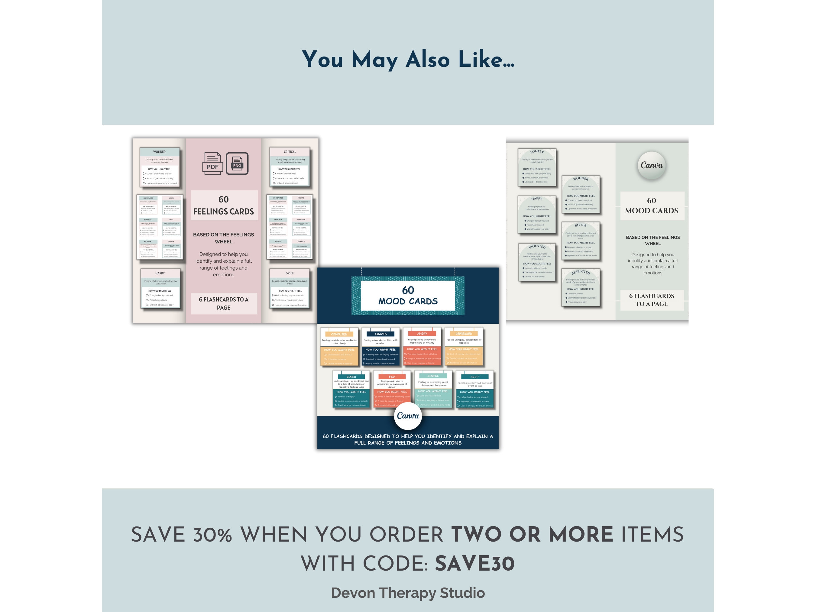 Feelings Cards, Mood Cards, Emotions Cards, Therapy Resources, Coaching ...