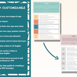 STOPP Grounding Technique Worksheets, Coping Skills Worksheet, Therapy ...
