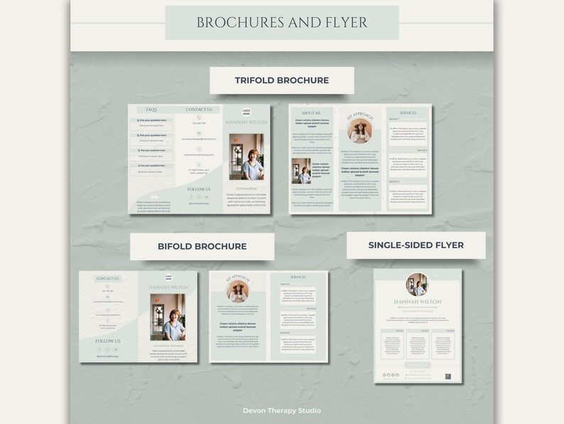 Brochure Templates, Business Cards, Editable Marketing Brochure ...