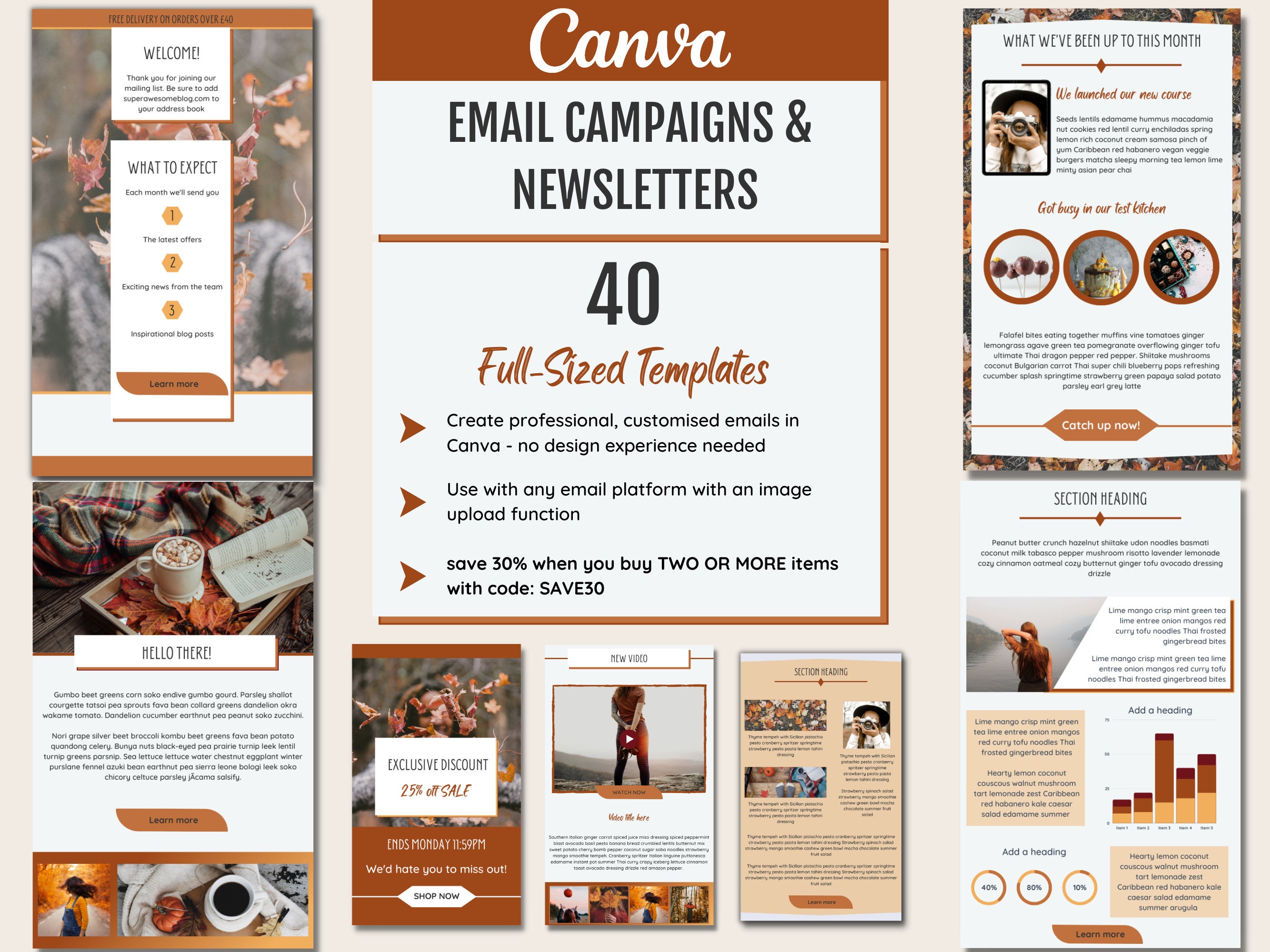 Email Templates Email Campaign Templates Email Newsletter - Etsy UK