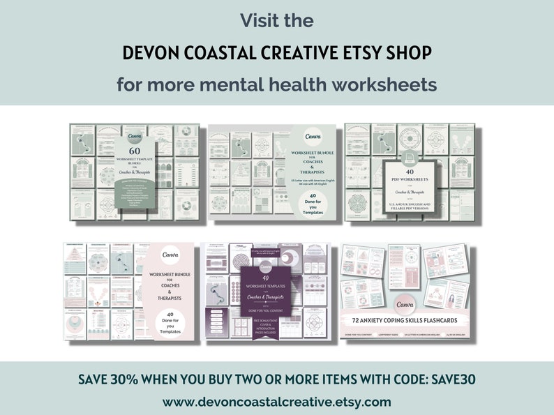 STOPP CBT Worksheets Therapy Worksheets Anxiety Worksheets - Etsy