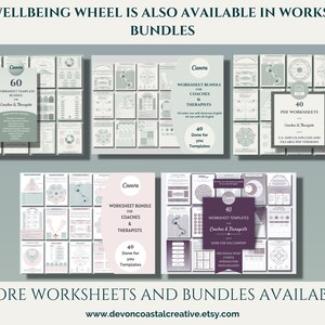 Wellbeing Wheel Life Wheel Wellness Wheel Self-reflection - Etsy