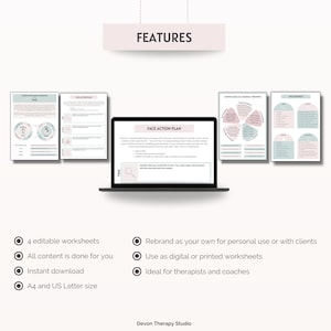 Overcome Fear Avoidance Worksheets, CBT, Anxiety Worksheets, Journal ...