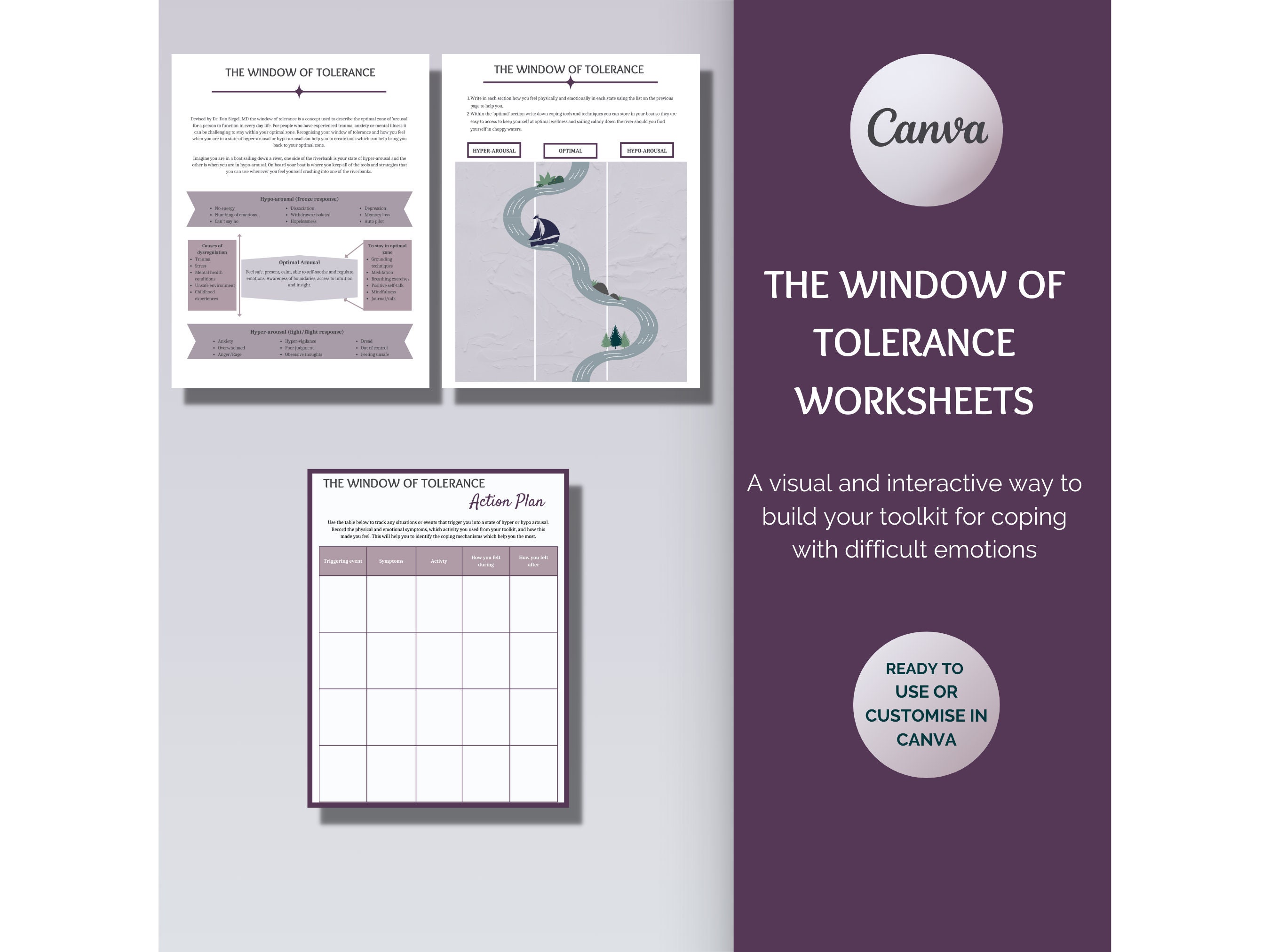 Window of Tolerance, Trauma Therapy, Coach and Therapist Tools ...