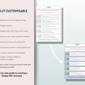 STOPP CBT Worksheets, Therapy Worksheets, Anxiety Worksheets ...