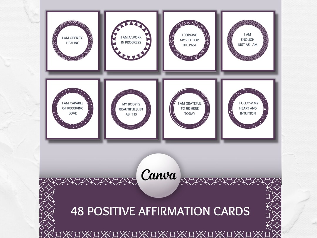 Positive Affirmation Cards, Self Love Affirmation Cards, Positive ...