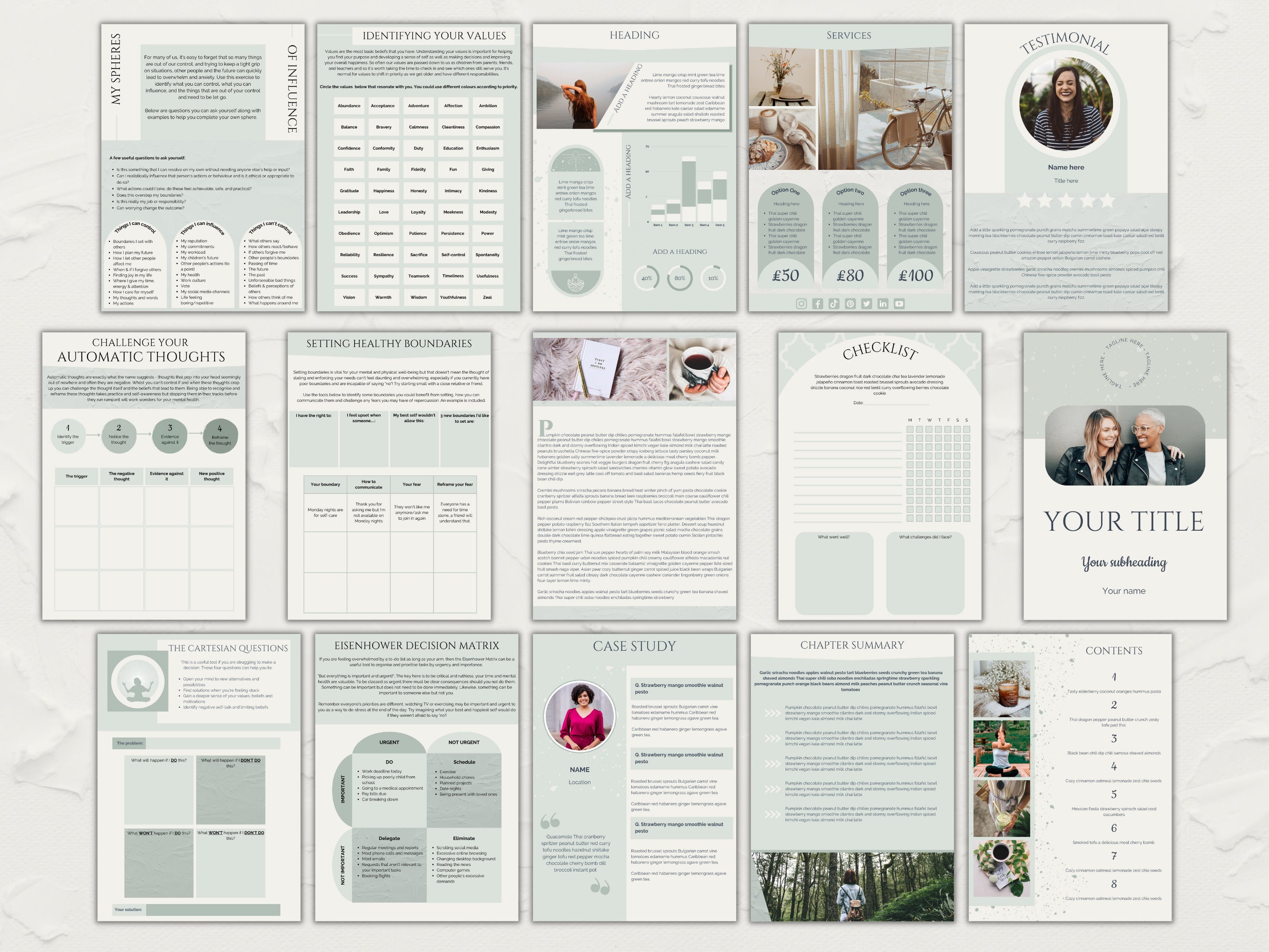 Canva Ebook and Worksheet Templates | Ebook PDF | Ebook Template ...