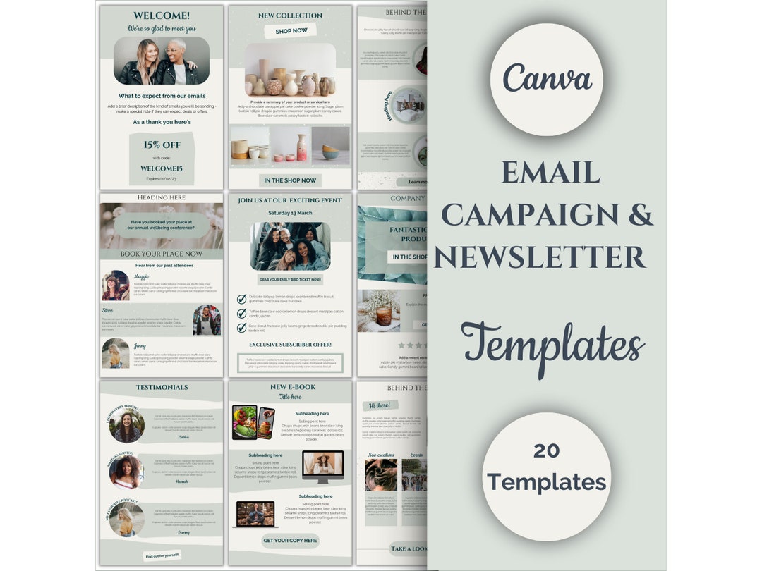 Canva Email Marketing Templates | Newsletters | Email Campaign ...