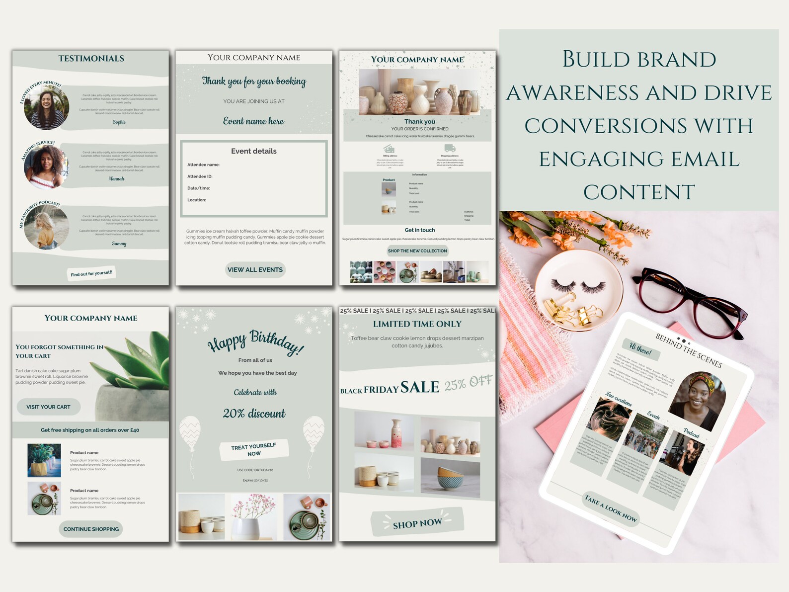 Canva Email Marketing Templates Newsletters Email Campaign - Etsy UK