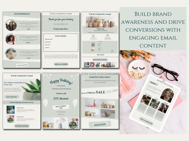 Canva Email Marketing Templates Newsletters Email Campaign - Etsy UK