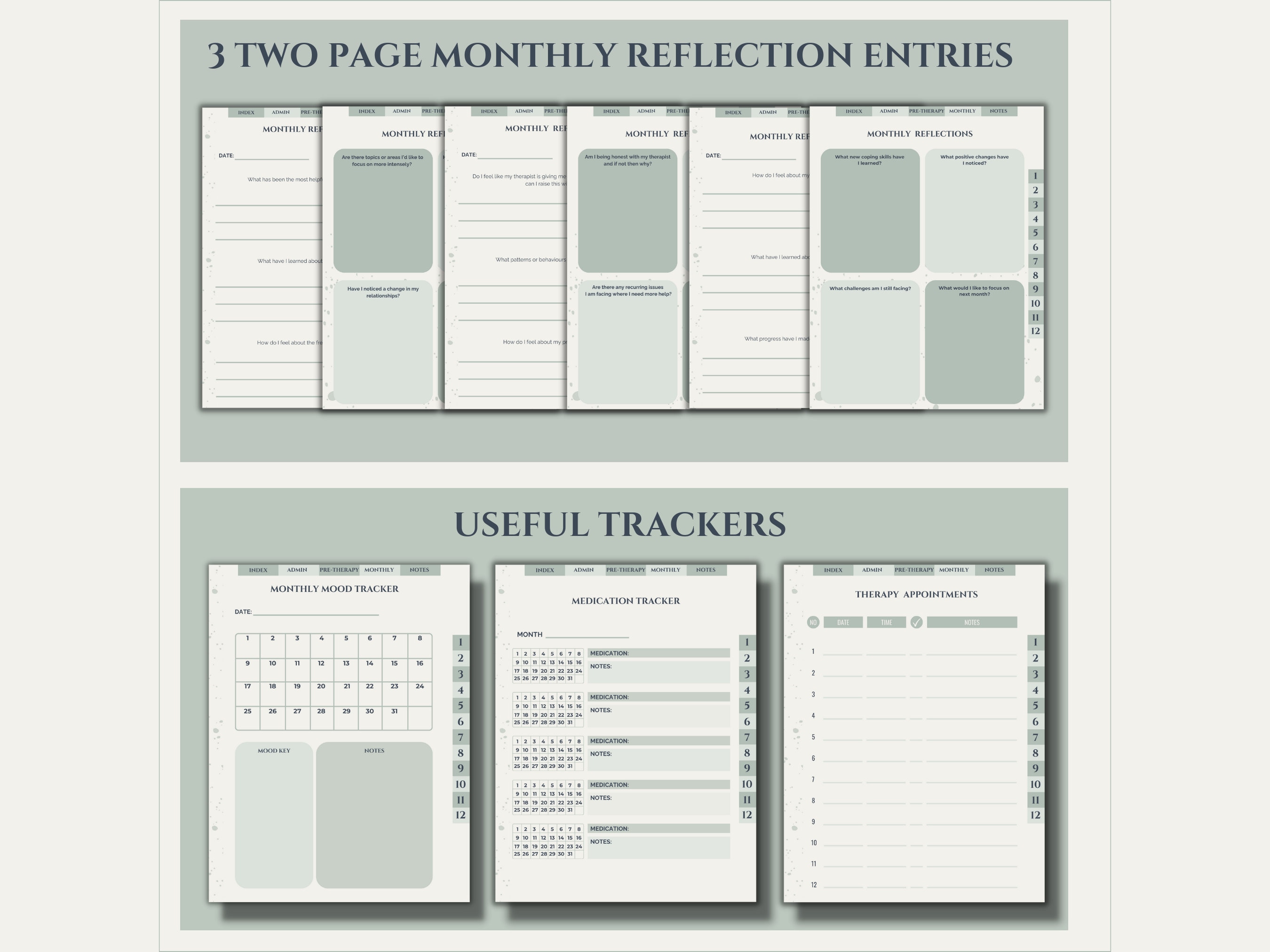 Digital Therapy Journal, Therapy Notes, Coaching Journal, Goodnotes ...