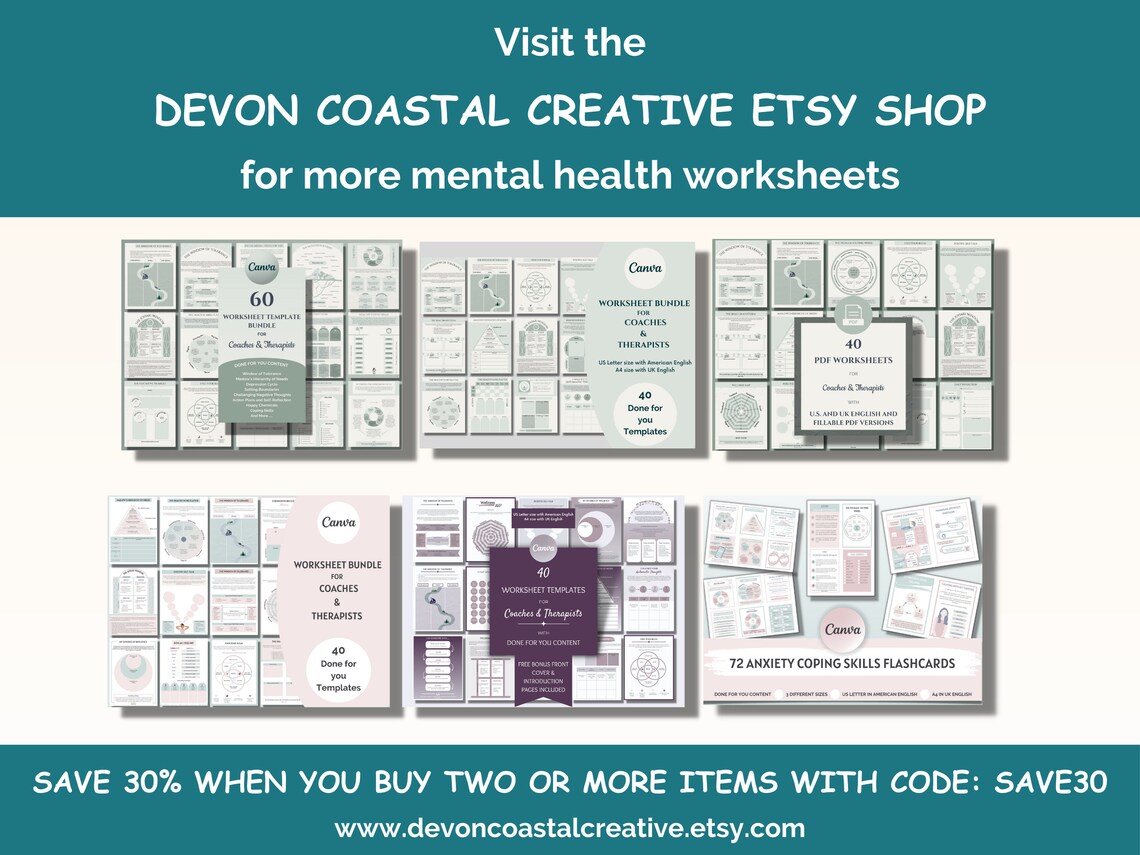 STOPP Grounding Technique Worksheets, Coping Skills Worksheet, Therapy ...