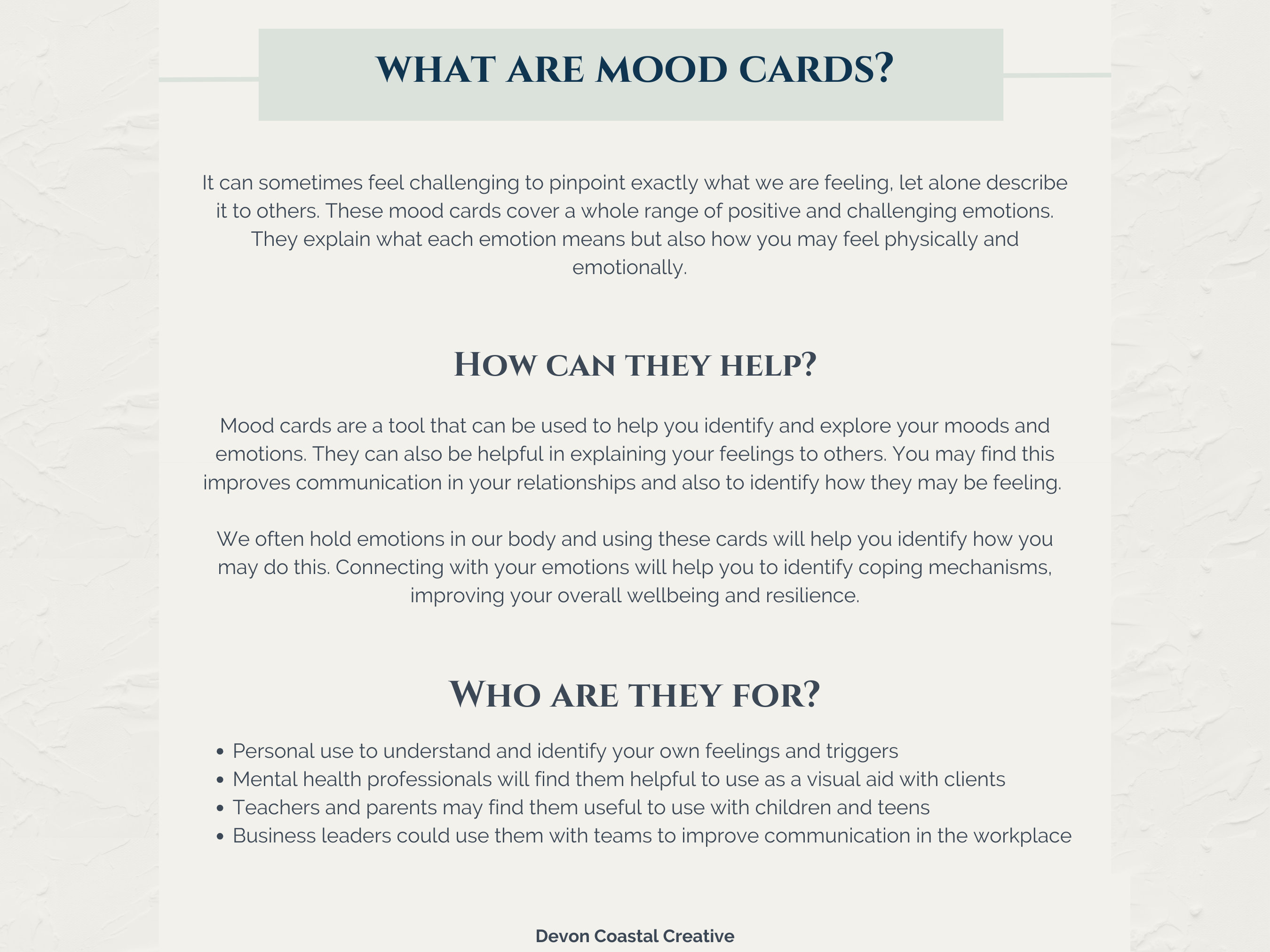 Feelings Cards, Emotions Cards, Mood Cards Therapy Resources, Coaching ...