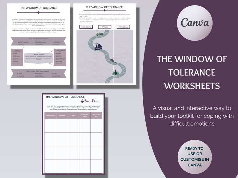 Window of Tolerance Trauma Therapy Coach and Therapist - Etsy
