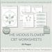 Vicious Flower CBT Worksheets, Therapy Tools, Coaching Tools, Therapist ...