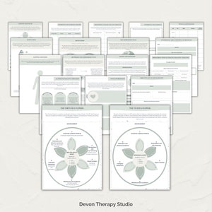 Vicious Flower CBT Worksheets, Therapy Tools, Coaching Tools, Therapist ...