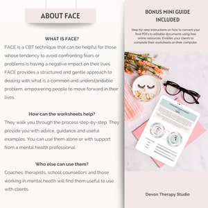 Overcome Fear Avoidance Worksheets, CBT, Anxiety Worksheets, Journal ...