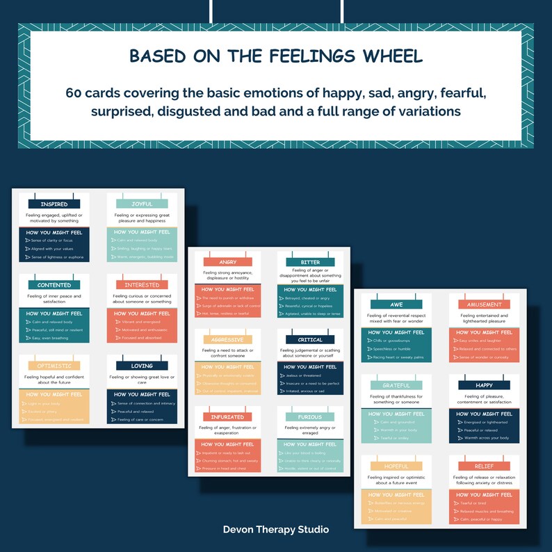 Mood Cards, Feelings Cards, Emotions Cards, Therapy Resources, Coaching ...