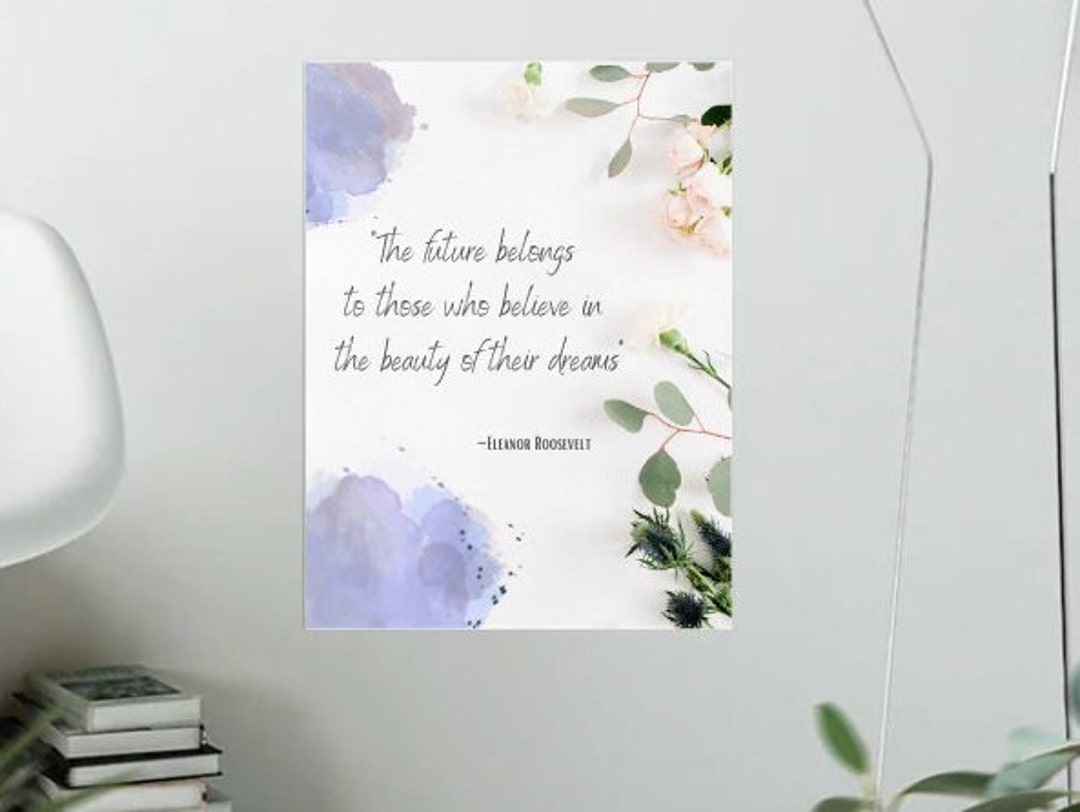 Eleanor Roosevelt Quote Poster - Etsy